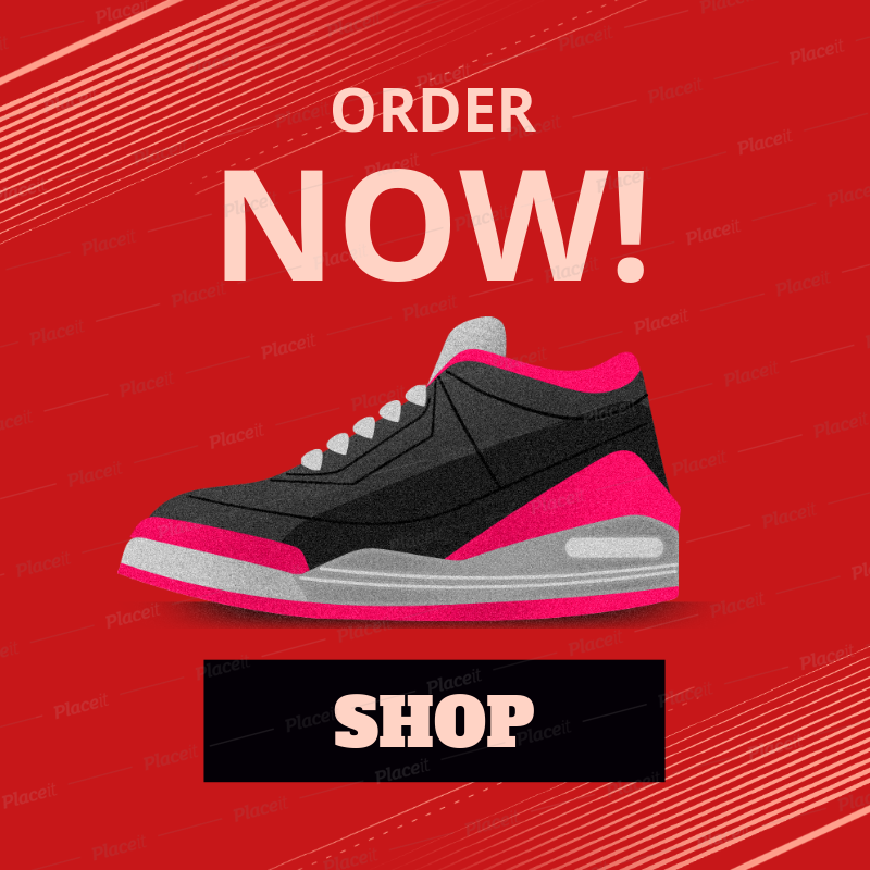 Placeit New Season Tennis Shoes Online Ad Banner Maker